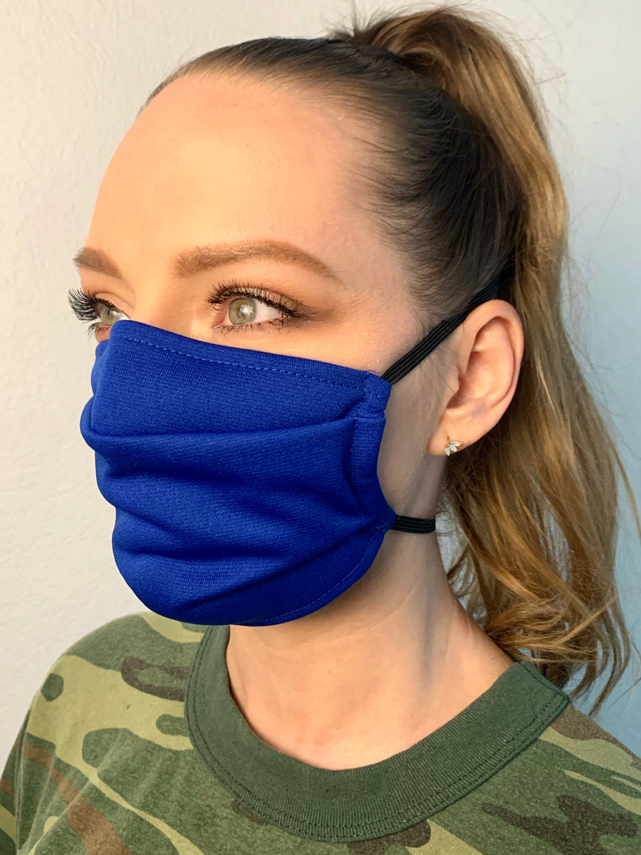 Blue Fabric Mask – HONEY BEE SWIM